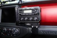 China Jeep Wrangler JL Radio Station Bracket Switch Panel 198.5x201x78mm Aluminum Alloy for sale