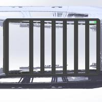 China Aluminum Car Roof Racks for Toyota LC300 Long 2270x1300mm Powder Coating Black for sale