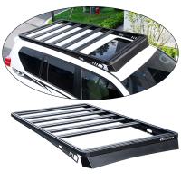 China Black Powder Coated Roof Rack for Toyota LC300 2270x1300x55mm Aluminum Alloy for sale