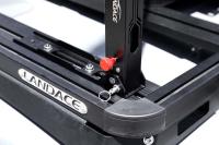 China Universal 4x4 Off Road Roof Rack Mount Flagpole Bracket 308x98.5x51.4mm Aluminum Alloy for sale
