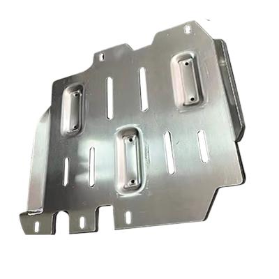 China Jeep Wrangler JL Aluminum Alloy Engine Cover Skid Plate 5mm Underbody Guard 2018+ for sale