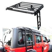 China Foldable Side Step Ladder for Jeep Wrangler JK JL 2016-2018 Aluminum Alloy 6kg for sale