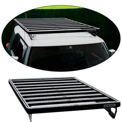 China FJ Cruiser Roof Rack Customized Aluminium Alloy Luggage Rack 1500x1200x55mm Back Bone Mounting for sale