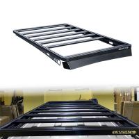 China Black Aluminum Alloy Roof Rack for Toyota 4Runner 4x4 Offroad 1500x1200mm Backbone Mount for sale