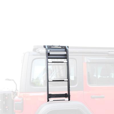 China SUS304 Stainless Steel Side Door Ladder for Jeep Wrangler JL 2018-2023 Rubicon 850mm for sale