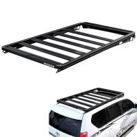 China Custom Roof Mount Cargo Carrier Basket for Toyota LC150 LC200 2110mm Black Aluminum Alloy for sale