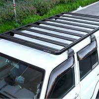 China Powder Coated Black Aluminum Roof Rack for Land Cruiser LC76 2160x1320mm for sale