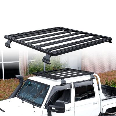 China Powder Coated Aluminum Roof Rack for Toyota Land Cruiser LC79 1400x1320mm for sale