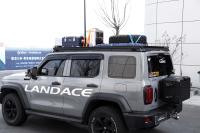China Black Aluminum Alloy Low Profile Roof Rail Rack 2270x1300x55mm for GWM Tank 300 for sale