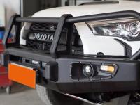 China Black Cold Rolled Steel Front Bumper for Toyota 4Runner 3-5mm Thickness Winch Mount for sale