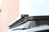 China SUS304 Universal 4x4 Roof Rack Brackets 180x145x100mm Black Slide Rail Light Bar Mounts for sale