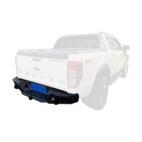 China Black Steel Rear Bumper for Ford Ranger 163x27x35cm 36kg Heavy Duty Auto Exterior Accessories for sale