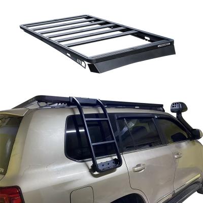 China SS304 Backbone Mounting Black Aluminum Alloy Roof Racks for Toyota 4Runner 2265x1250x55mm for sale