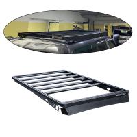 China SS304 Backbone Mounting Black Aluminum Alloy Roof Racks for Toyota 4Runner 2265x1250x55mm for sale