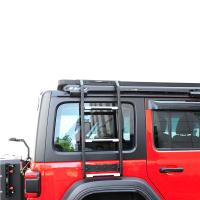 China 4x4 Steel Side Door Ladder 833x400x261mm Electrophoresis Black for Auto Accessories for sale