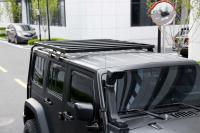 China Jeep Wrangler JK Roof Rack Multifunctional Luggage Carrier 1425x1500mm Aluminum Alloy for sale