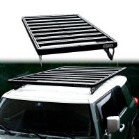 China Aluminum Alloy Roof Cargo Carrier Basket for Toyota FJ Cruiser 2235x1380mm Black for sale