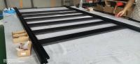 China Aluminum Roof Rack Platform 1500x1400mm Black Powder Coating for LC150 Protection Storage for sale
