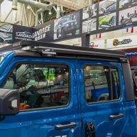 China Black Powder Coated Steel Bed Rack for Jeep Gladiator JT 500T Capacity for sale