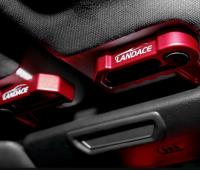 China Jeep Wrangler JL Aluminum Alloy Hard Top Roof Removal Handle CNC Machined Red for sale
