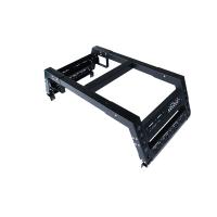 China Universal Pickup Truck Bed Rack Thickened Mn Steel Adjustable Width 1400-1700mm Height 400-520mm for sale
