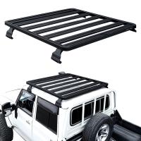 China Black Aluminum Alloy Roof Rack for Toyota LC79 1400x1320mm 200kg Capacity for sale