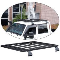 China Black Aluminum Alloy Roof Rack for Toyota LC79 1400x1320mm 200kg Capacity for sale