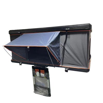China Triangle Aluminum Hard Shell Rooftop Tent 210x143cm Waterproof for SUV 4x4 for sale