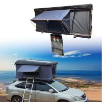 China Triangle Aluminum Hard Shell Rooftop Tent 210x143cm Waterproof for SUV 4x4 for sale