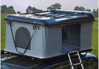 China Triangle Aluminum Hard Shell Rooftop Tent 210x143cm Waterproof for SUV 4x4 for sale