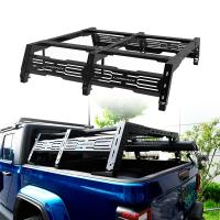 China Universal Pickup Truck Bed Rack Adjustable Width 1400-1700mm Height 400-520mm Heavy Duty Manganese Steel for sale
