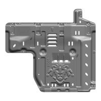 China Carbon Steel Engine Cover Skid Plate for Jeep Wrangler JL Easy Installation Black Powder Coating for sale