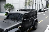 China Aluminum Alloy Roof Rack for Jeep Wrangler JK 1500x1425mm Low Profile Design for sale