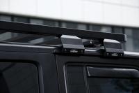 China Black Powder Coated Roof Rack Platform for Jeep Wrangler JK 1500x1425mm for sale