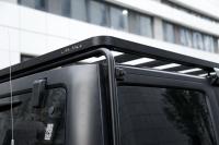 China Black Powder Coated Roof Rack Platform for Jeep Wrangler JK 1500x1425mm for sale