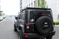 China Black Powder Coated Roof Rack Platform for Jeep Wrangler JK 1500x1425mm for sale