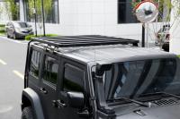 China Aluminum Alloy Roof Rack Gear Platform for Jeep Wrangler JK 1500x1425mm 31kg for sale