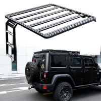 China Customized Single Sided Ladder for Jeep Wrangler JK Side Door Retrofit Kit Q235-8 840x400x320mm for sale