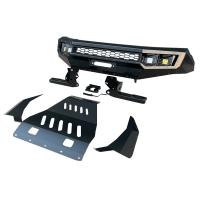 China Custom Fit Black Powder Coated Front Bumper Bodykit for Nissan Navara LCV Europe 60kg for sale