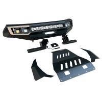 China Custom Fit Black Powder Coated Front Bumper Bodykit for Nissan Navara LCV Europe 60kg for sale