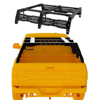China JEEP Compatible Powder Coated Adjustable Pickup Roll Bar Rooftop Tent Truck Bed Rack 500T for sale