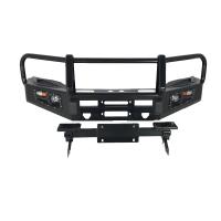 China Steel Bull Bar Front Bumper for Toyota Hilux 2019-2023 60kg Black Powder Coat for sale