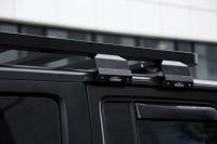 China Aluminum Roof Rack for Jeep Wrangler JK JL 200kg Capacity 1500x1425mm Black for sale