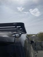 China Toyota Land Cruiser LC300 Roof Rack Basket 2270x1300mm Black Aluminum Alloy 200kg Capacity for sale
