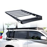 China Black Aluminum Roof Rack Basket 2265x1250mm for Toyota Land Cruiser LC200 Prado 4x4 for sale