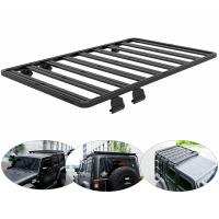 China Aluminum Roof Rack for Jeep Wrangler JK 1500x1425mm 200kg Capacity Powder Coating for sale