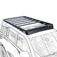 China Custom Aluminum Roof Rack for Toyota LC150 200kg Capacity Black Powder Coated for sale