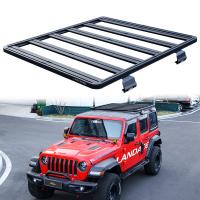 China Durable Aluminum Alloy Roof Rack for Jeep Wrangler 1500x1425mm 200kg Capacity for sale