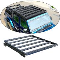 China Adjustable Aluminum Roof Rack for Jeep JT 200kg Capacity E-coat Powder Coat Finish for sale