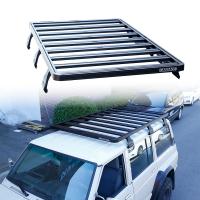 China Black Aluminum Alloy Roof Rack 2100x1300mm 200kg Capacity Universal Fit for Y60 for sale